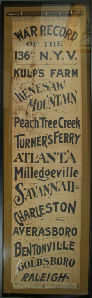 Civil War "Battle Honors" Banner - Spicer Art Conservation